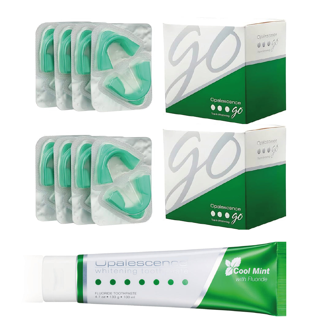 Opalescence Go 6% Mint Kit - 2 Mini Kits + 1 Original Cool Mint Whiten ...